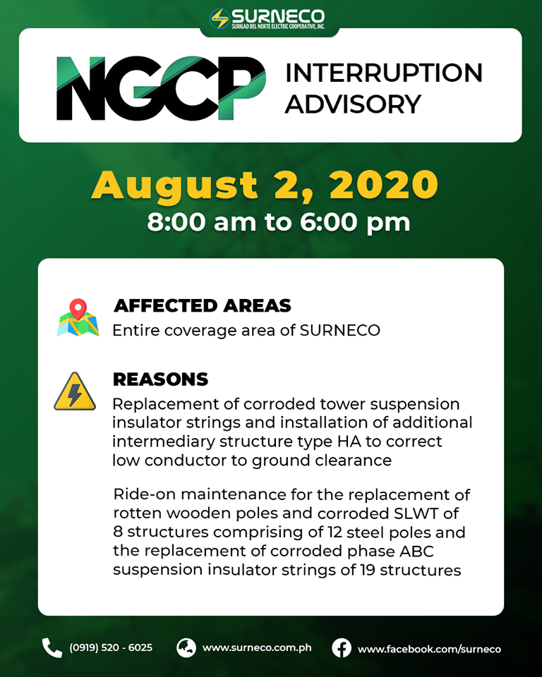 Interruption Advisory From National Grid Corporation Of The Philippines ...