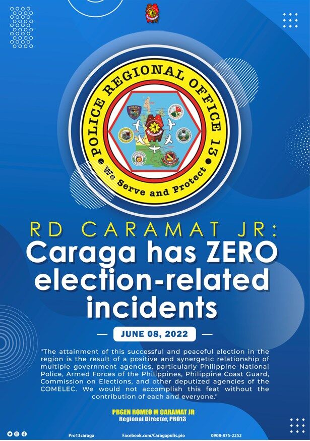 Surigao: RD Caramat Jr.: Caraga has ZERO election-related incidents ...