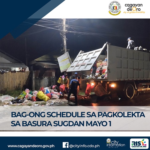 Cagayan de Oro: Bag-ong schedule sa pagkolekta sa basura sugdan Mayo 1 ...