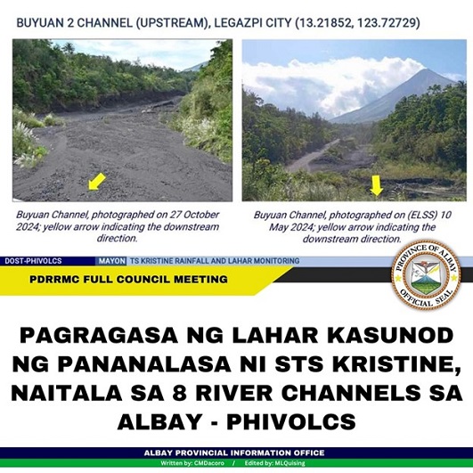 Iriga: Pagragasa ng lahar kasunod ng pananalasa ni STS Kristine ...