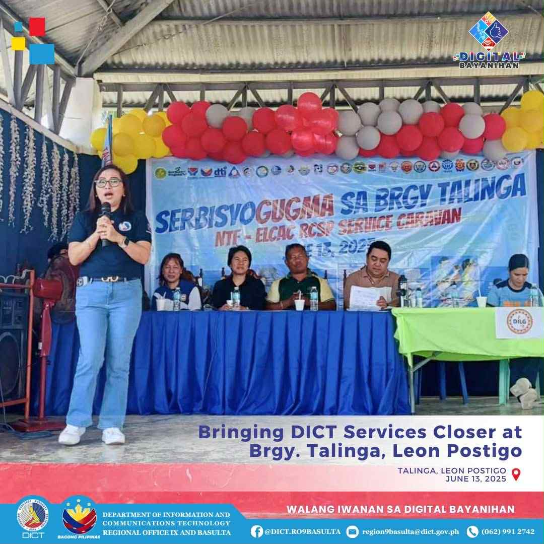 Dipolog: DICT brings services closer at Brgy. Talinga, Leon Postigo ...