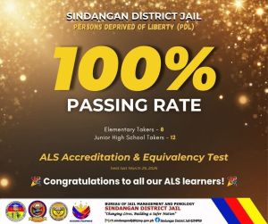 Dipolog: 20 KA PDL SA SINDANGAN DISTRICT JAIL NAKAPASAR SA ALS A&E TEST ...